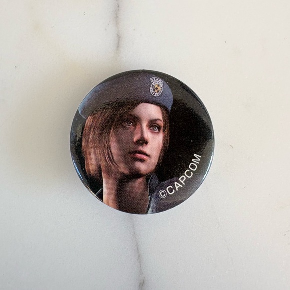 Capcom | Other | Resident Evil Jill Valentine Capcom Pin Badge Retro ...
